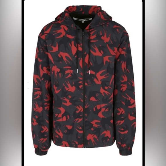 Alexander McQueen | Jackets & Coats | New Alexander Mcqueen Mcq Red ...